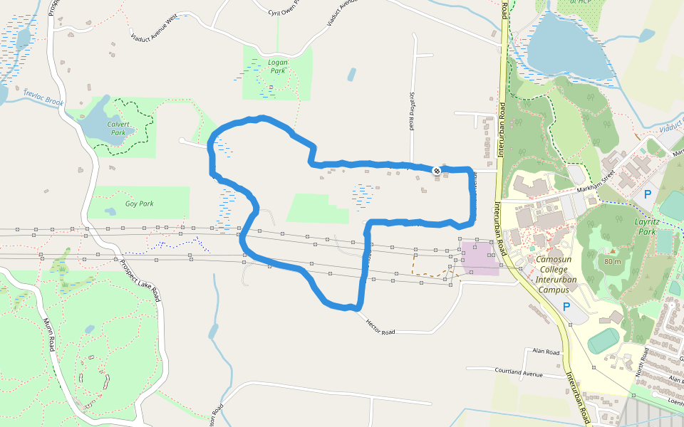 Calvert Park in British Columbia | Walking Map