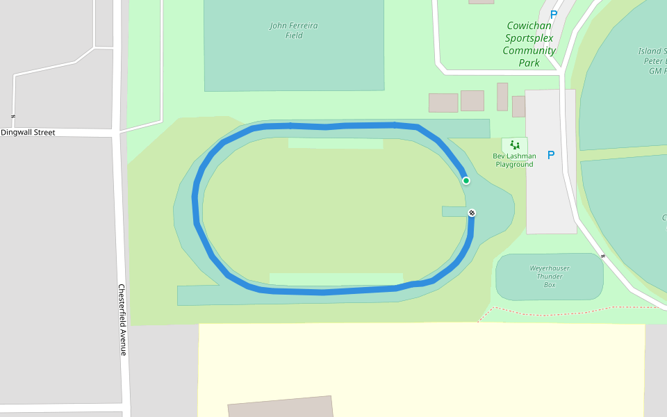 Cowichan Sportsplex Community Park in British Columbia | Walking Map