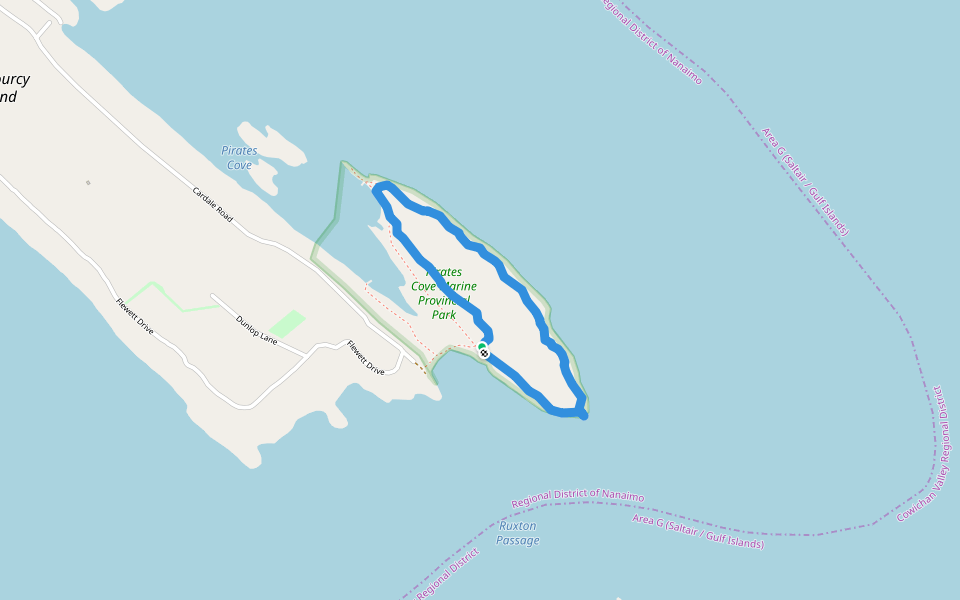 Pirates Cove Marine Provincial Park in British Columbia | Walking Map