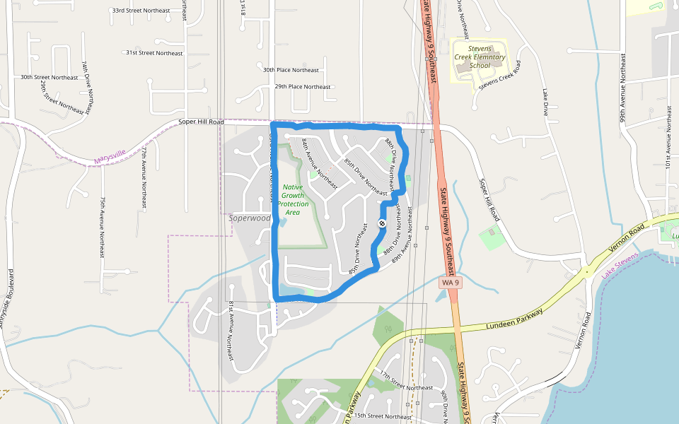 Native Growth Protection Area in Washington | Walking Map