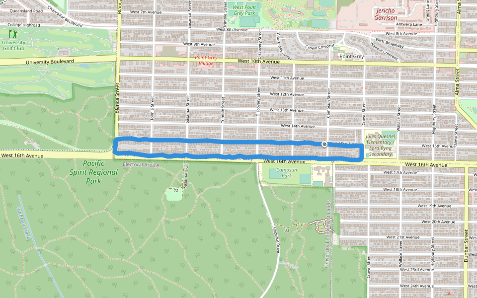 Pacific Spirit Regional Park in British Columbia | Walking Map