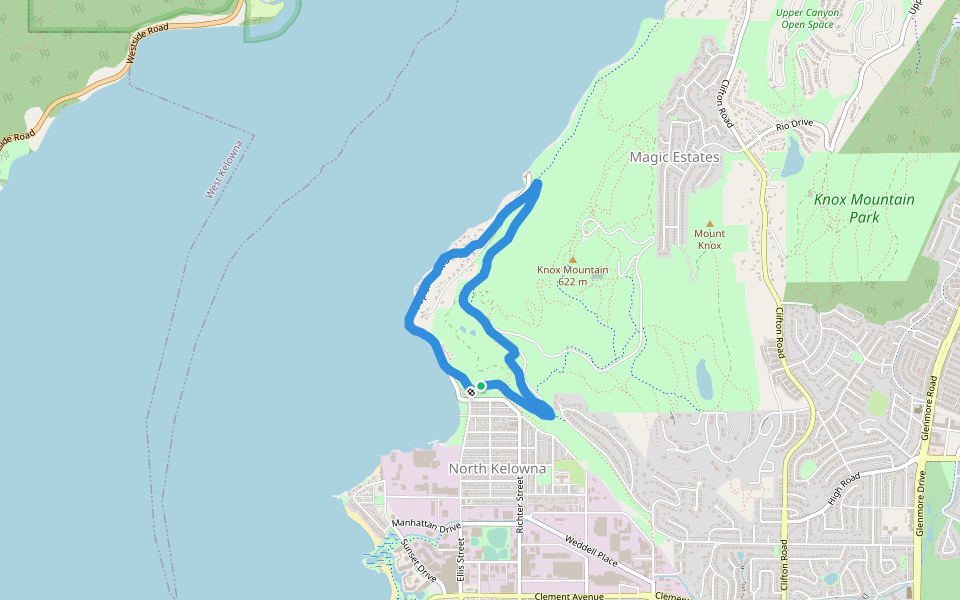 Knox Hiking Trail - Kelowna, British Columbia, Canada | Pacer