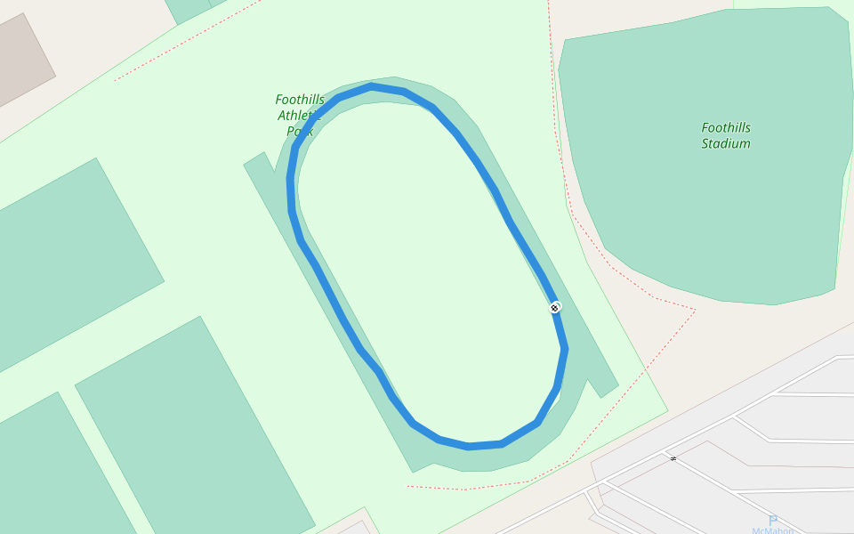 Foothills Athletic Park in Alberta | Walking Map