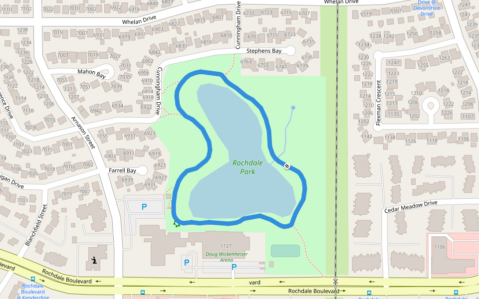 Rochdale Park in Saskatchewan | Walking Map