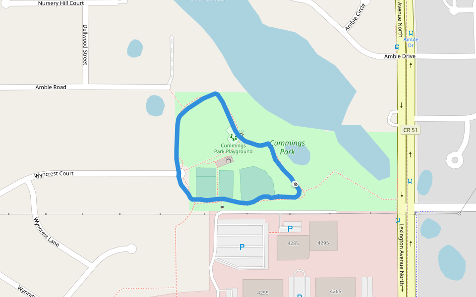 Cummings Park in Minnesota | Walking Map