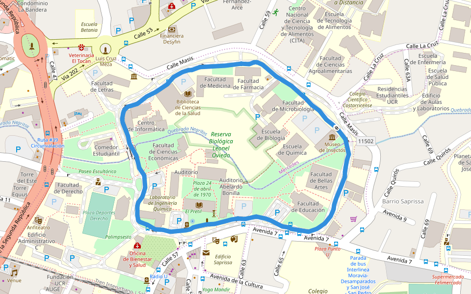 Costa Rica university Walking And Running Trail - Montes de Oca, San ...