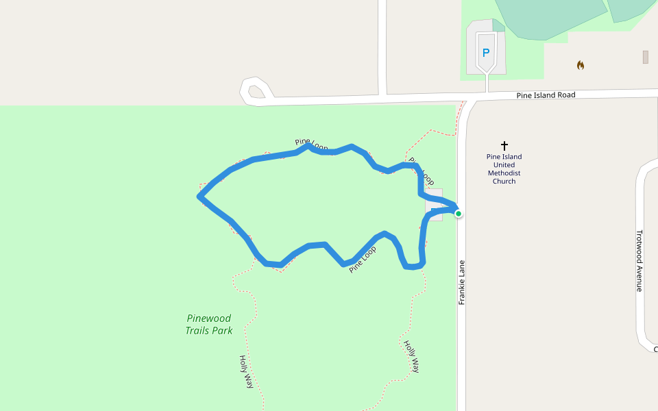Pinewood Trails Park in Florida | Walking Map