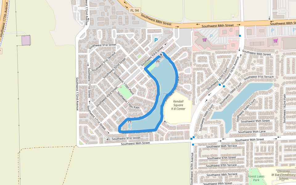 Lake in Florida | Walking Map