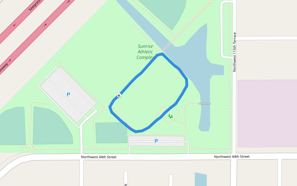 Sunrise Athletic Complex Trilha da caminhada - Fort Lauderdale, Flórida ...