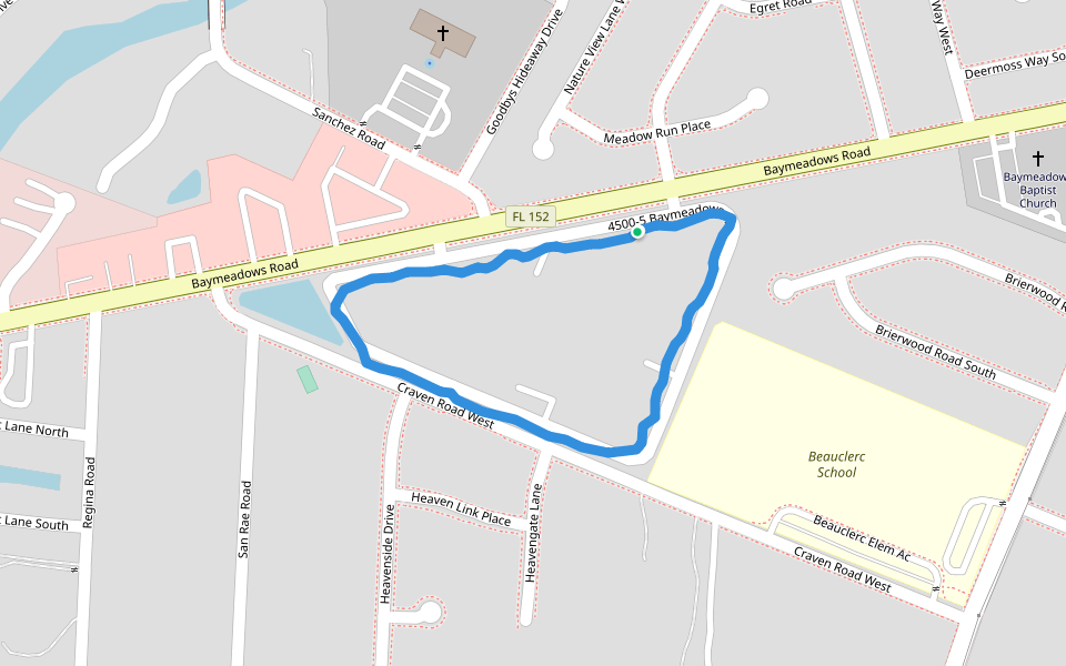 Beauclerc School in Florida | Walking Map