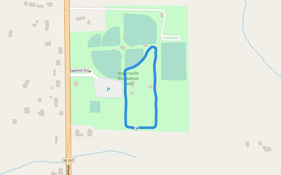 Rogersville Recreation Park in Alabama | Walking Map