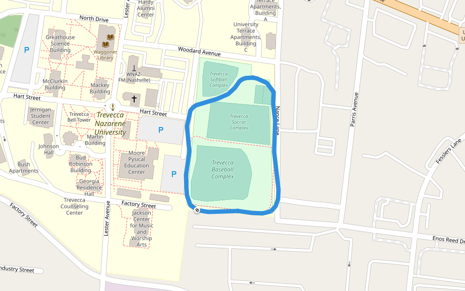 Trevecca Nazarene University in Tennessee | Walking Map