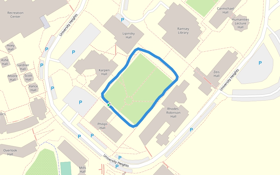 University of North Carolina - Asheville Walking And Running Trail | Pacer