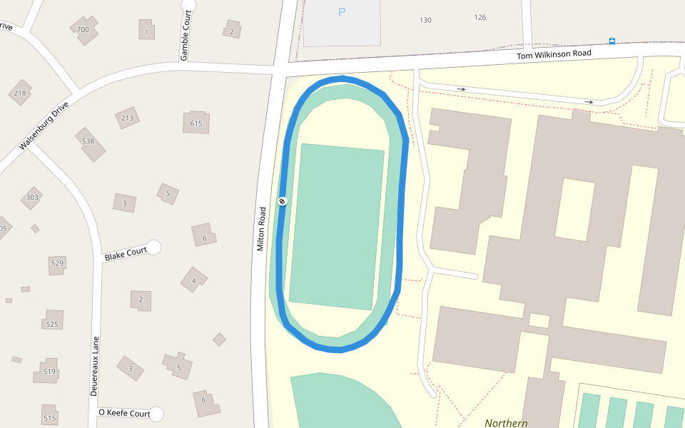 Northern High School in North Carolina | Walking Map