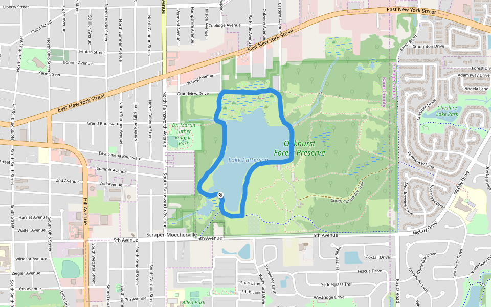 Lake Patterson Loop Walking And Running Trail - Aurora, Illinois, USA ...