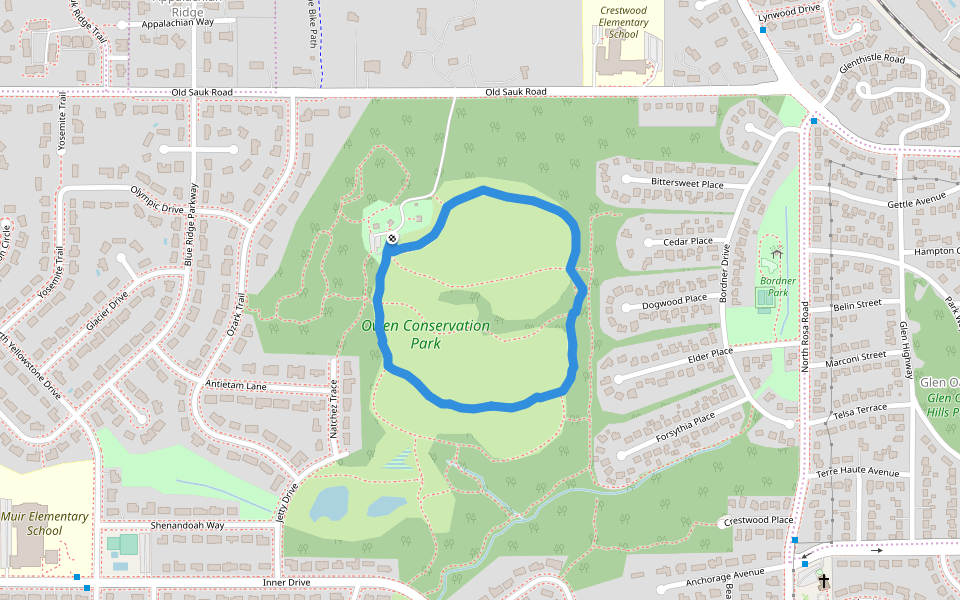 Owen Conservation Park in Wisconsin | Walking Map