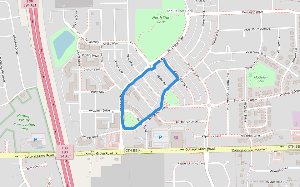 Pocket Park in Wisconsin | Walking Map