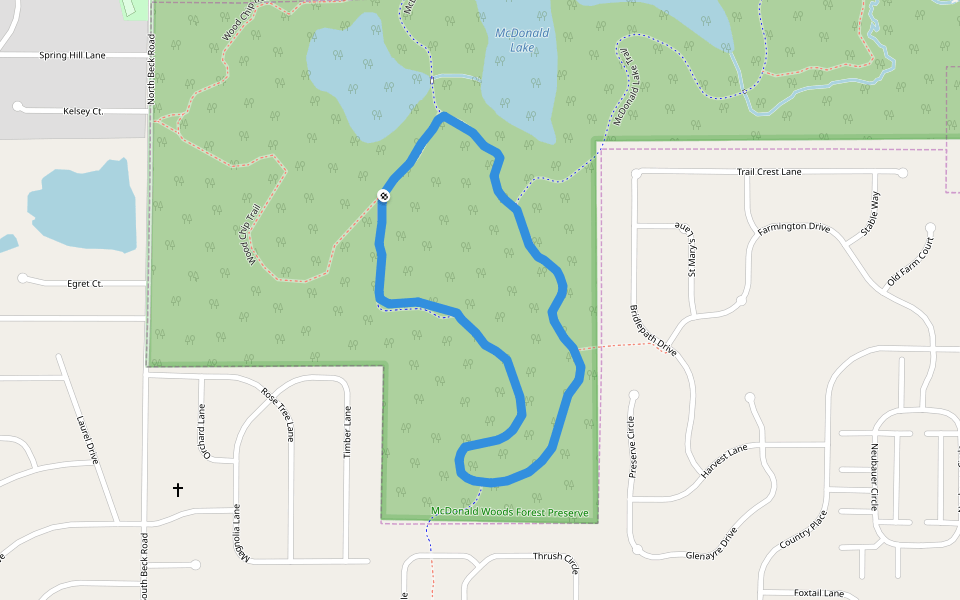 McDonald Woods Forest Preserve Walking And Running Trail - Lake Villa ...