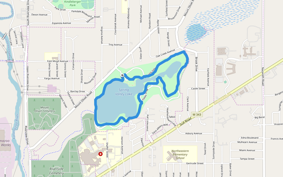 Spring Valley Park Sentier pédestre - Kalamazoo, Michigan, Etats-Unis ...