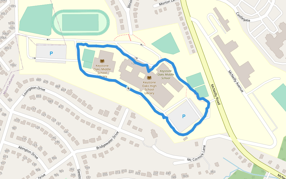 Seton Lasalle High School in Pennsylvania | Walking Map