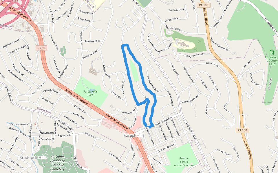 Forest Hills Park Walking and Running - Pittsburgh, Pennsylvania, USA ...