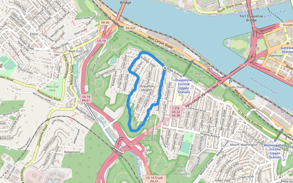 Emerald View Park Hiking - Pittsburgh, Pennsylvania, USA | Pacer