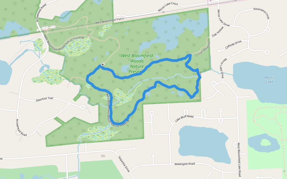 West Bloomfield Woods Nature Preserve Walking And Running Trail - West ...