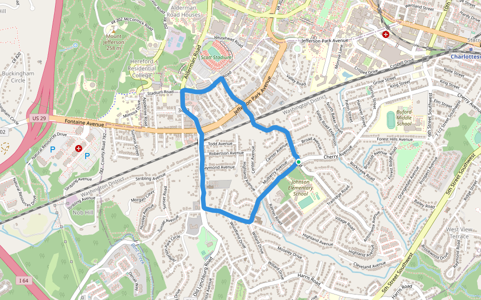 University of Virginia in Virginia | Walking Map