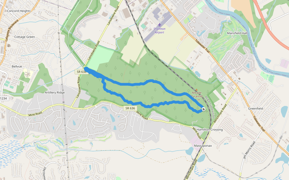 Meade Pyramid - Lee Drive Hiking Trail - Fredericksburg, Virginia, USA ...