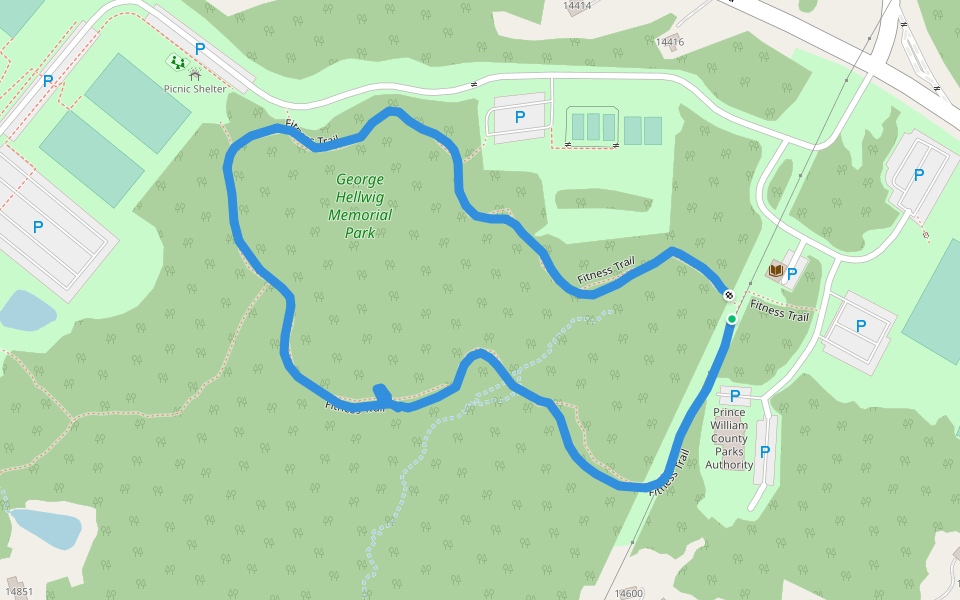 George Hellwig Memorial Park in Virginia | Walking Map