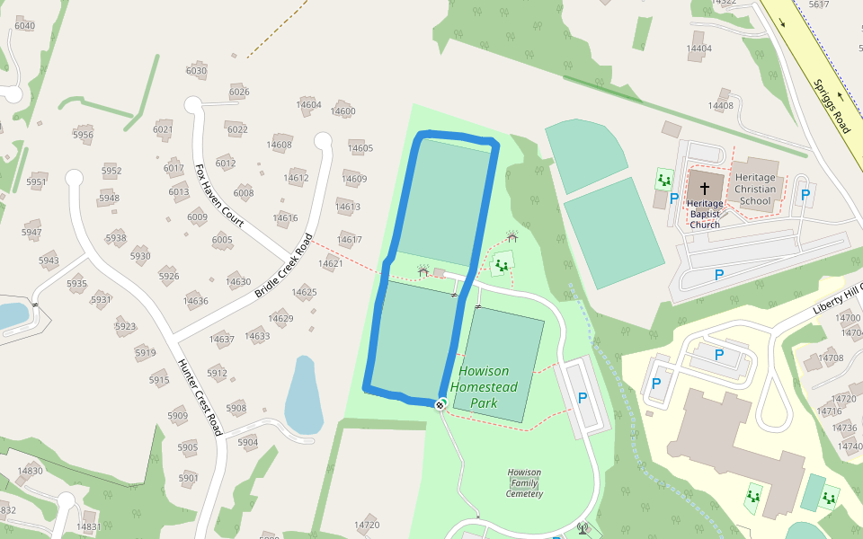 Howison Homestead Park in Virginia | Walking Map