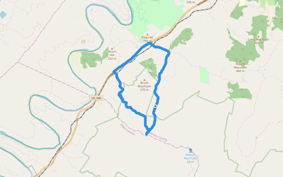 Overall Run Trail in Virginia | Walking Map