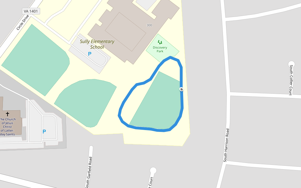 Sully Elementary School in Virginia | Walking Map