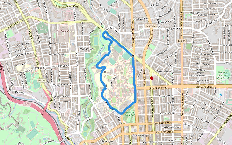Johns Hopkins University in Maryland | Walking Map