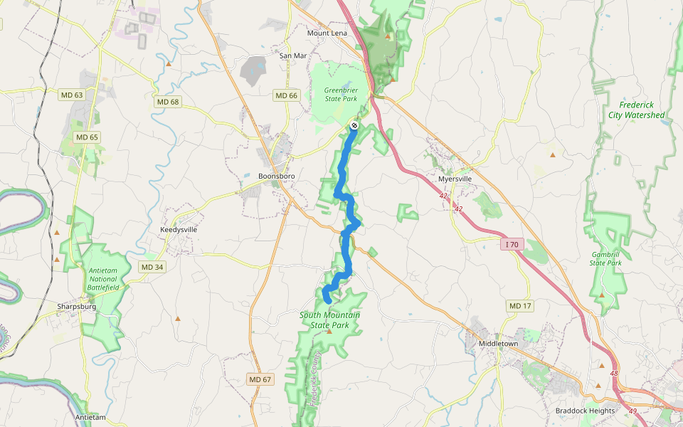 South Mountain State Park - Appalachian National Scenic Trail Hiking ...