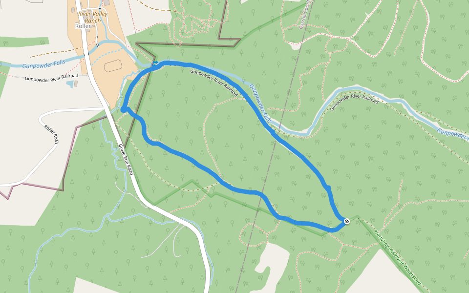 Prettyboy Reservoir Watershed - Gunpowder River Railroad in Maryland ...