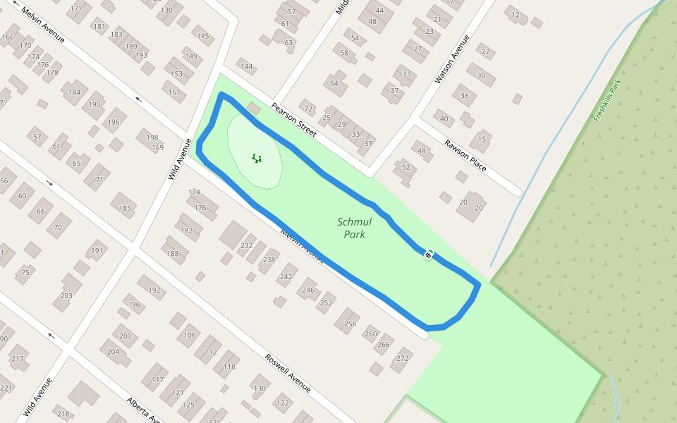 Schmul Park in New York | Walking Map