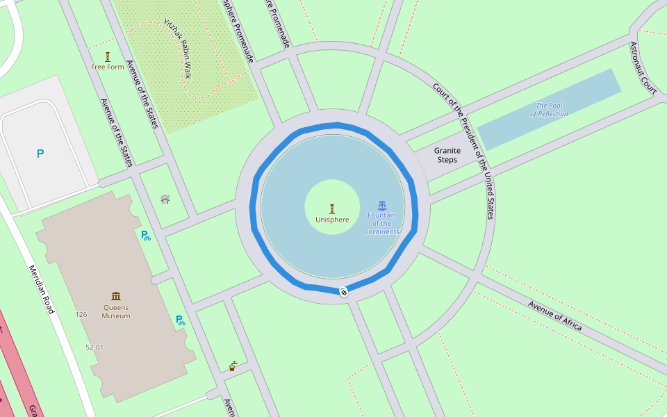 Unisphere Futuristic-looking spherical landmark Walking And Running ...