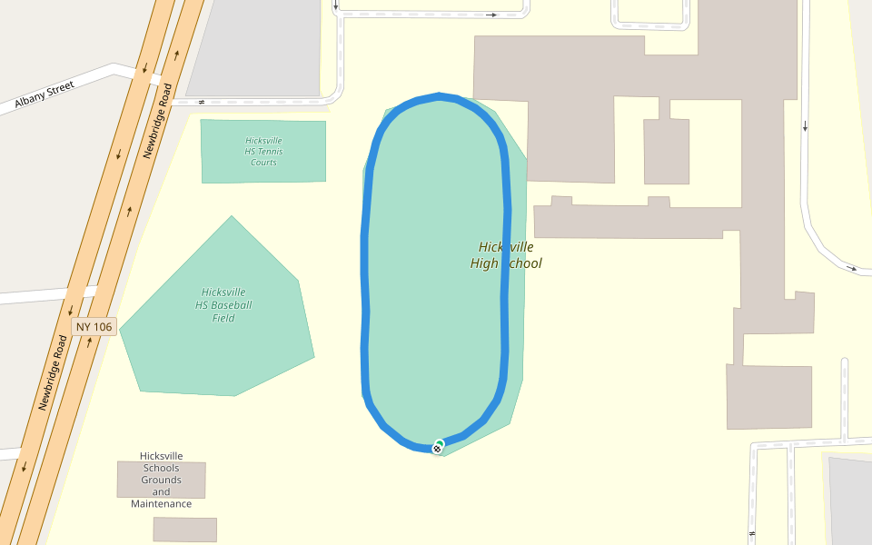 cks 스빌 고등학교 in New York | Walking Map