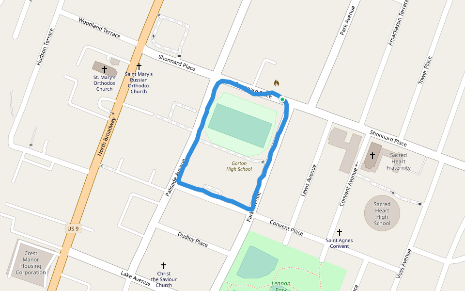 Gorton High School Walking And Running Trail - Yonkers, New York, USA ...