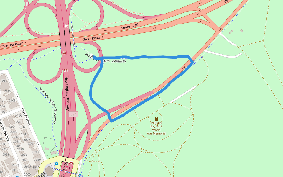 Pelham Bay Park in New York | Walking Map