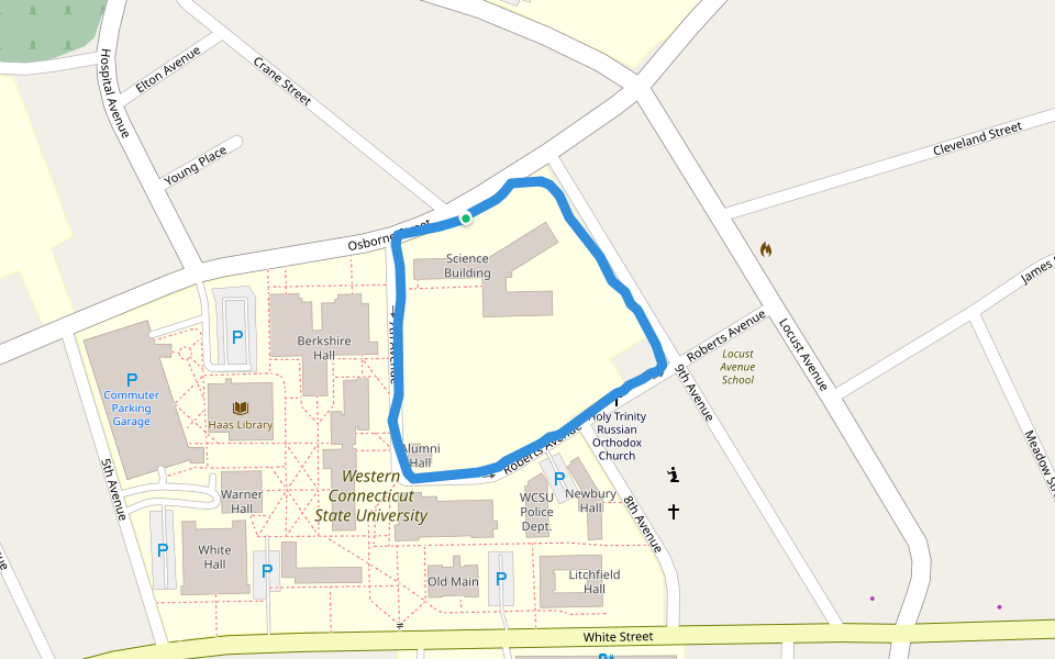 웨스턴 코네티컷 주립 대학 in Connecticut | Walking Map