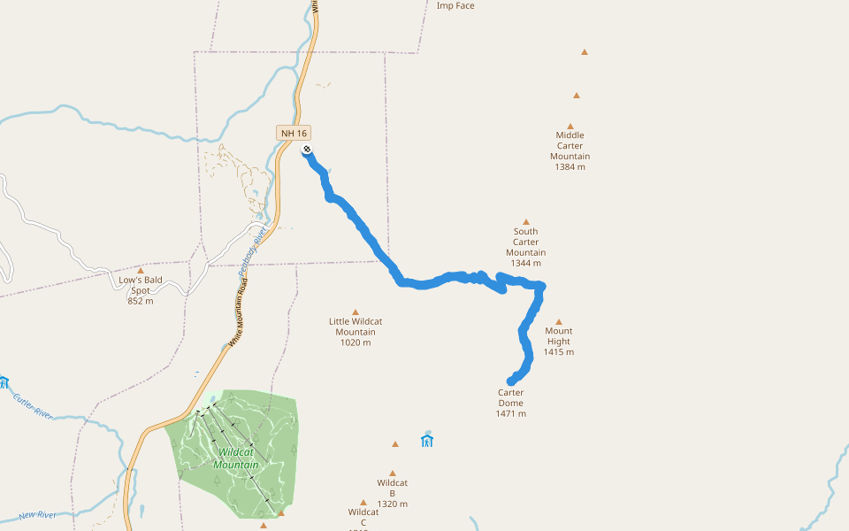 Carter Dome Hiking Trail - Gorham, New Hampshire, USA | Pacer