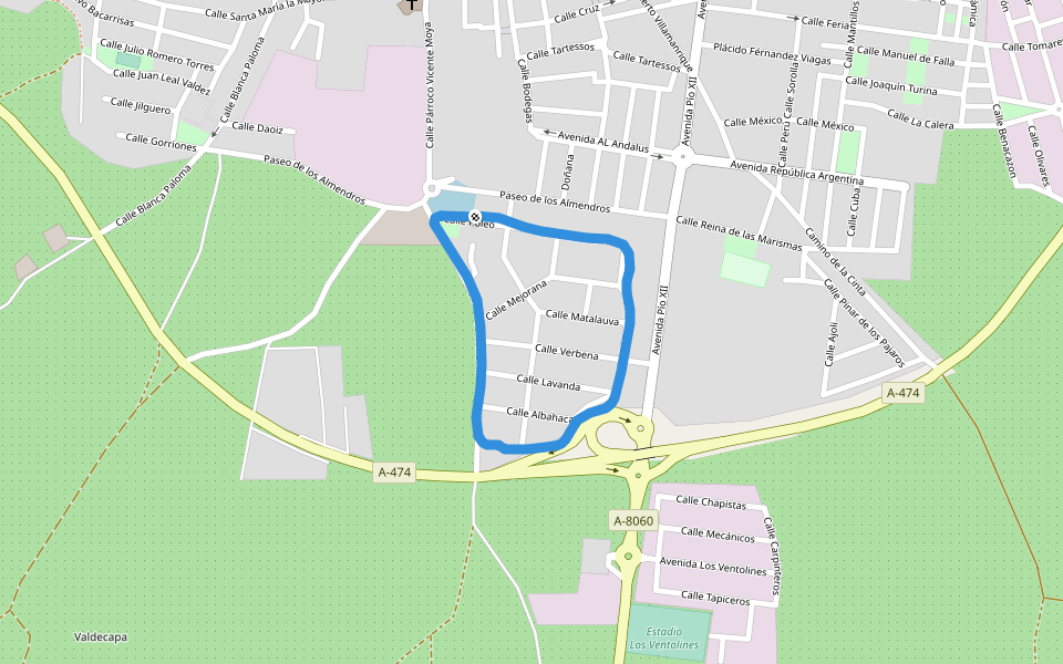 Square in Andalucía | Walking Map