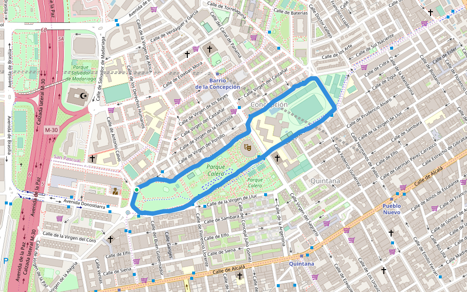 Calero Park Walking and Running - Concepción, Madrid, Spain | Pacer