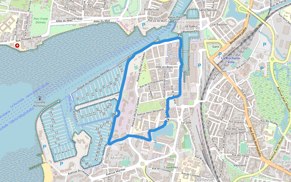 Sole Lake Trilha da caminhada - La Rochelle, Charente-Maritime, França ...