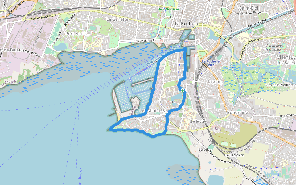 Bay of Biscay - Gulf of Gascogne in Nouvelle-Aquitaine | Walking Map