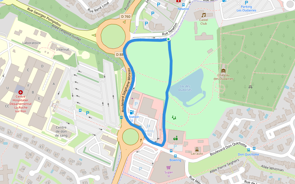 Oudairies Urban Park Walking and Running - La Roche-sur-Yon, Pays de la ...