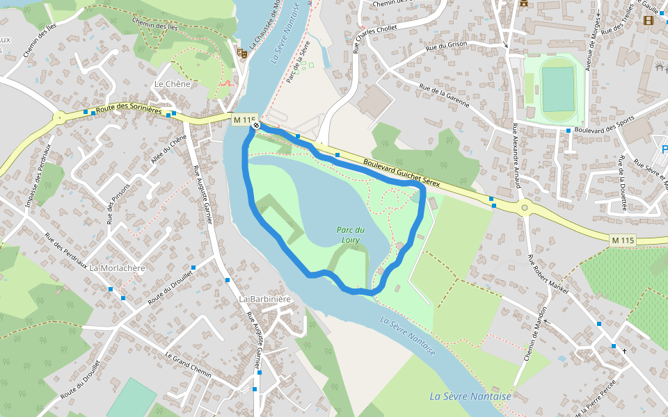 Parc du Loiry in Pays de la Loire | Walking Map