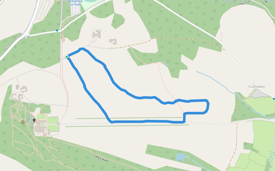 Highter Garden - The Avenue Hiking Trail - Lanhydrock, Bodmin, England ...